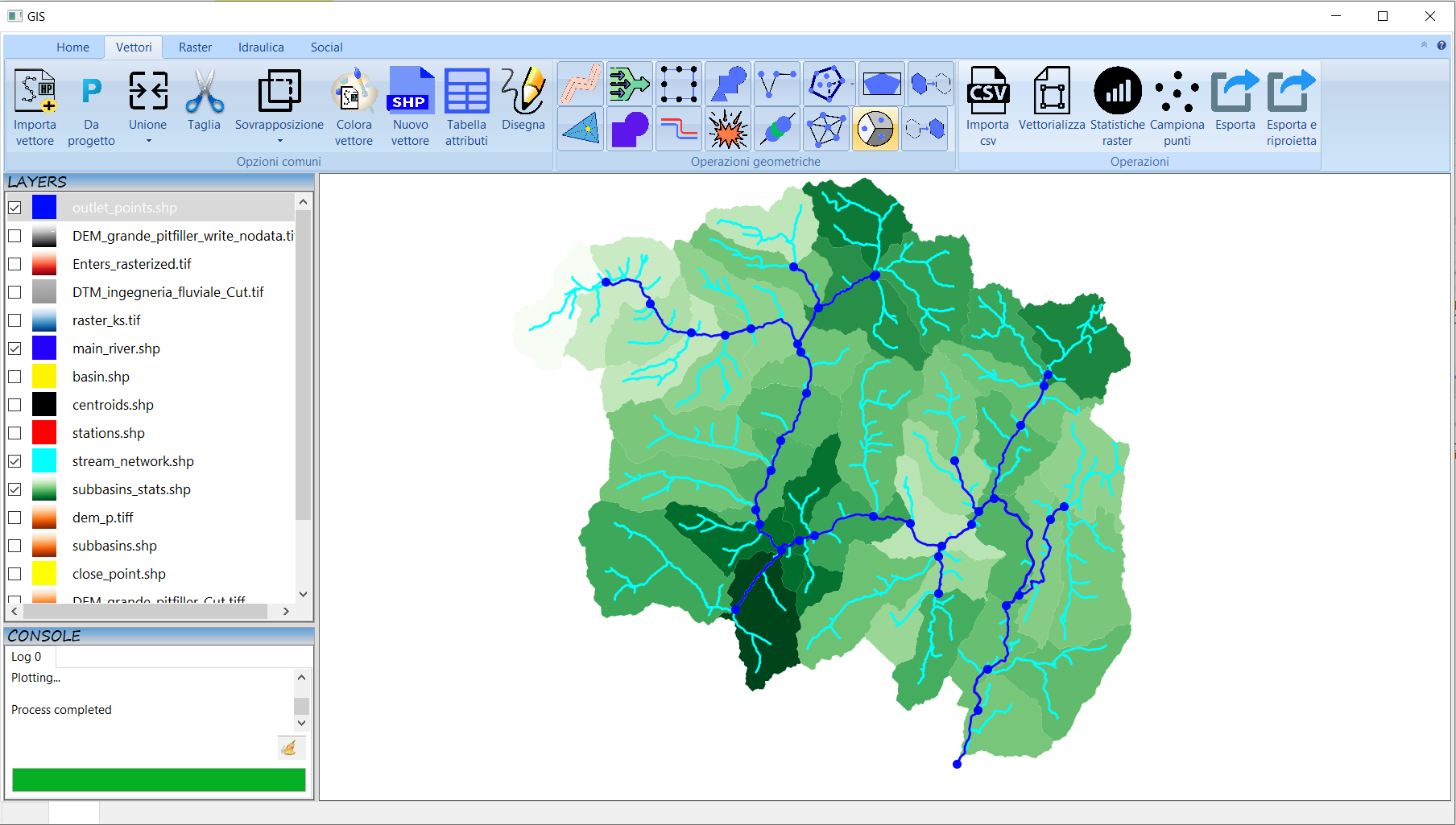 Software gis hydraulics: Hydro-gis (english) - Software HYDRO-GIS